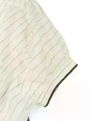 Brunello Cucinelli 2010s Striped Short-sleeve Shirt - Neutrals
