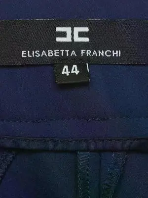 Elisabetta Franchi Logo-plaque Cropped Trousers