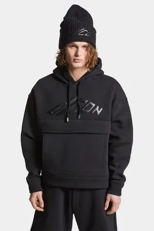 Dsquared2 Icon New Generation Loose Fit Hoodie - Black