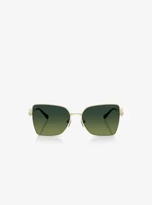 Michael Kors Michael Kors Patra Square Frame Sunglasses Gold