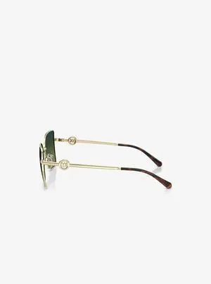 Michael Kors Patra Square Frame Sunglasses - Gold