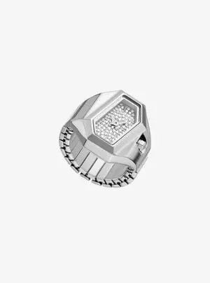 Michael Kors Suri Pavé -tone Ring Watch In By