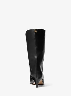 Michael Kors Daniela Leather Boot In Size By