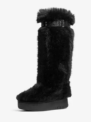 Michael Kors Starling Faux Fur Puffer Boot In Size By