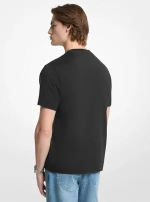 Michael Kors Logo Cotton T-shirt In Size By - Black