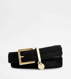 TOD'S Belt In Pony Effect Leather