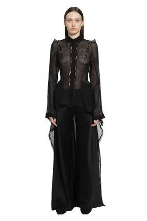 YEHUAFAN Linen Long Dress