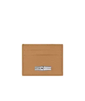 Longchamp Le Roseau Card Holder - Walnut