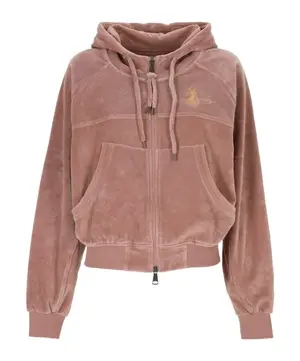 VIVIENNE WESTWOOD Zip Up Drawstring Hoodie - No