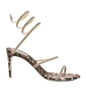Rene Caovilla Cleo Leopard-print Sandals
