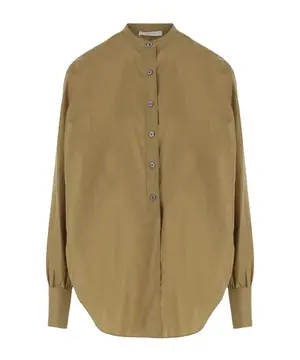 THE ROW The Row Long-Sleeved Shirt Brown