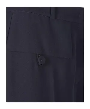 Vivetta Wide-leg Trousers With Slits In Crepe