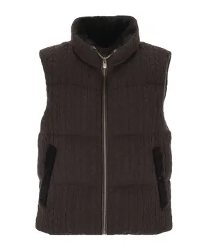 Agnona High-neck Vest - Black