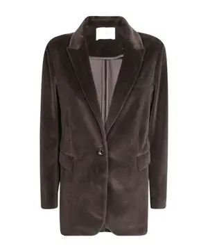 CIRCOLO 1901 Velvet Single-breasted Blazer