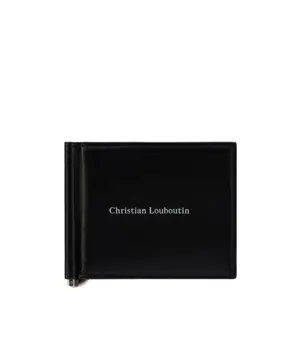 CHRISTIAN LOUBOUTIN Canopy Money Clip Wallet - Black