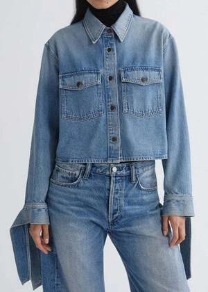 AGOLDE Cropped Denim Shirt Jacket