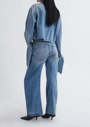 AGOLDE Cropped Denim Shirt Jacket