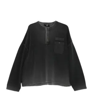 REPRESENT Waffle-knit Sweatshirt - Black