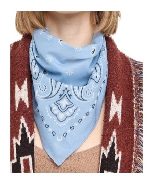 Alanui Paisley-pattern Bandana - Blue