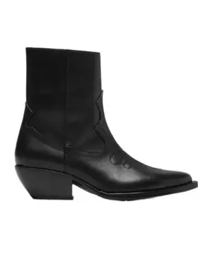 Amiri Embroidered Leather Boots