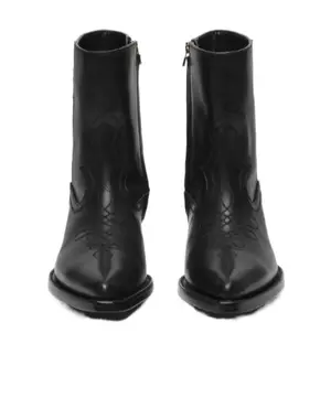 Amiri Embroidered Leather Boots