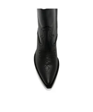 Amiri Embroidered Leather Boots