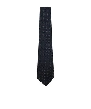 Canali Micro Dot Tie - Navy