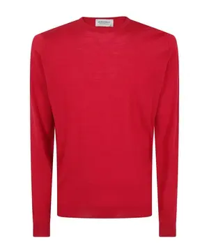 John Smedley Long-sleeved Sweater - Ruby Red