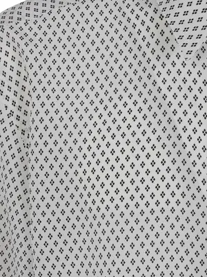 TOM FORD Diamond-print Silk Shirt - Ecru Black