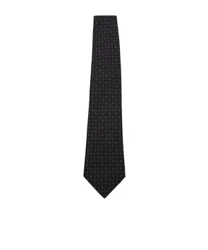 Canali Micro Dot Tie - Brown
