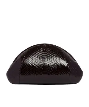 Alaïa Embossed Clutch Bag - Black