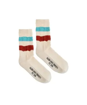 GOLDEN GOOSE Distressed-finish Ribbed Socks - No