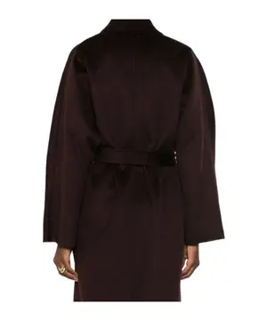 Elisabetta Franchi Double Cloth Belted Coat