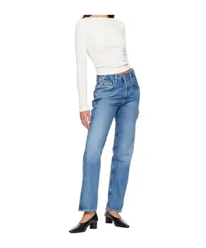 Citizens Of Humanity Mid Rise Straight Leg Jeans