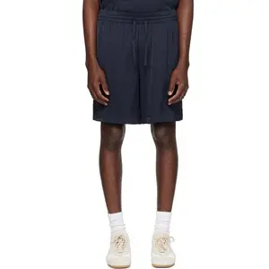 Casablanca Monogram-print Shorts - Navy