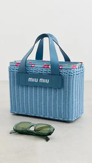 Shopbop Miu Miu Wicker Basket Bag