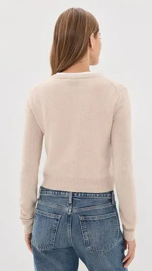 REFORMATION Clara Cashmere Crew Cardigan