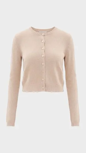 REFORMATION Clara Cashmere Crew Cardigan