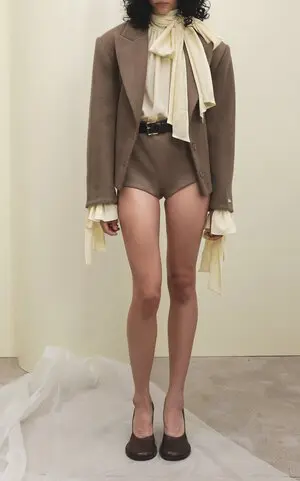 Arakii Boxy Belt Wool-blend Jacket