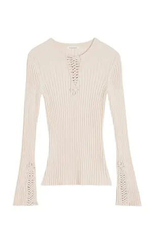 BY MALENE BIRGER Milas Wool-cotton Knit Top