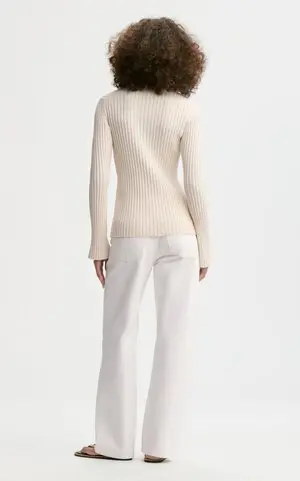 BY MALENE BIRGER Milas Wool-cotton Knit Top
