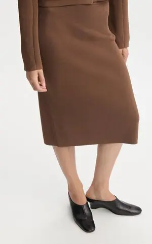 BY MALENE BIRGER Selva Midi Skirt - Brown