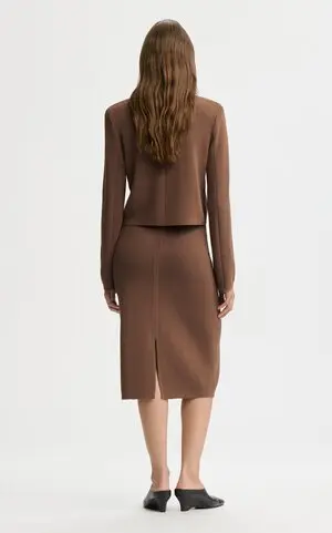 BY MALENE BIRGER Selva Midi Skirt - Brown