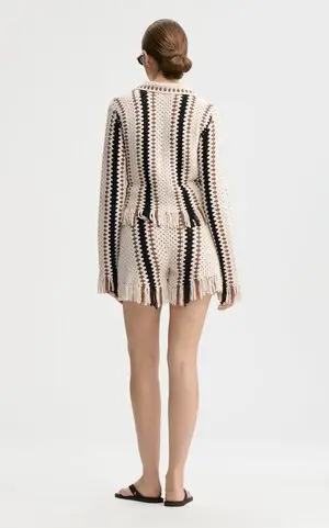 BY MALENE BIRGER Tamara Cotton Crochet Knit Shorts