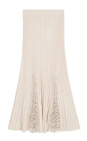 BY MALENE BIRGER Maren Wool-cotton Knit Maxi Skirt