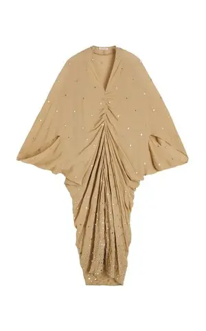 BY MALENE BIRGER Nico Embellished Ruched Maxi Dress