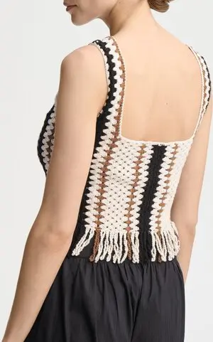 BY MALENE BIRGER Hailey Cotton Crochet Top