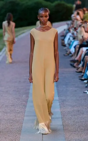 BY MALENE BIRGER Helma Fringed Maxi Dress - Nude