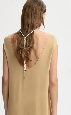 BY MALENE BIRGER Helma Fringed Maxi Dress - Nude
