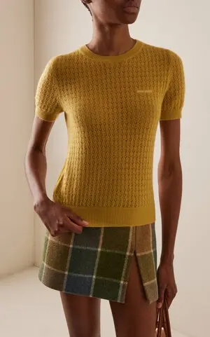 Miu Miu Cashmere-silk Top
